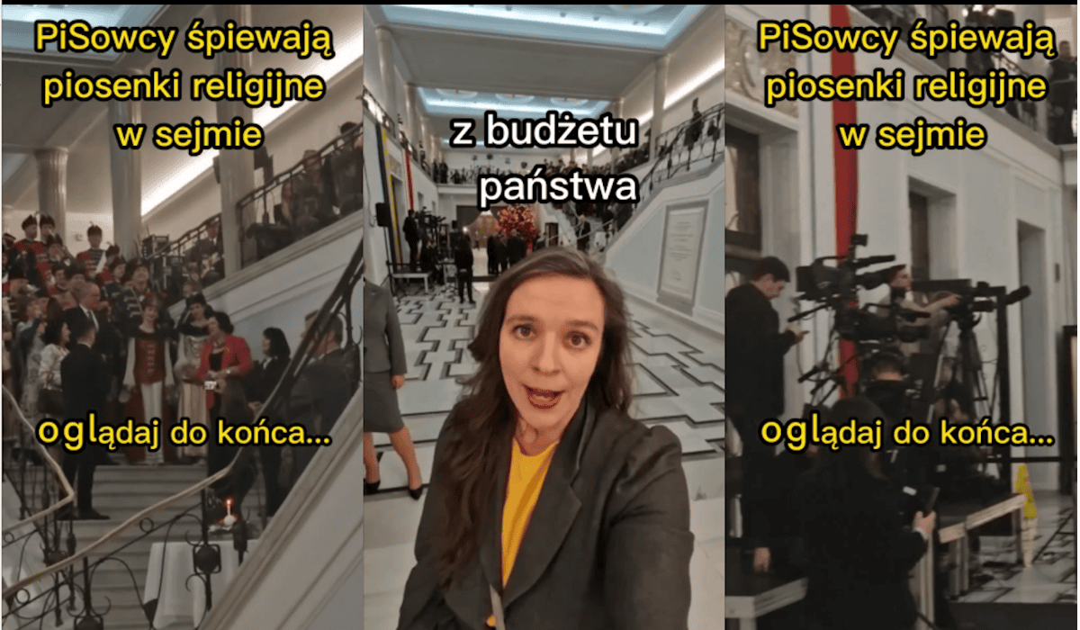 Klaudia Jachira pokazała co dzieje się w Sejmie przed świętami. "Na to ...